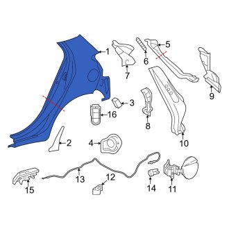 Toyota Yaris Replacement Quarter Panels | CARiD