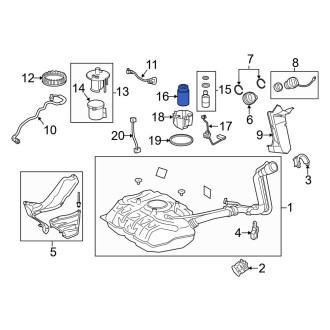 Toyota Prius OEM Fuel System Parts | Pumps, Lines — CARiD.com