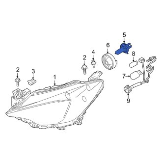 Toyota Yaris Headlight Components | Brackets, Adapters — CARiD.com