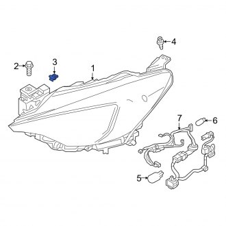 Toyota Yaris Headlight Components | Brackets, Adapters — CARiD.com