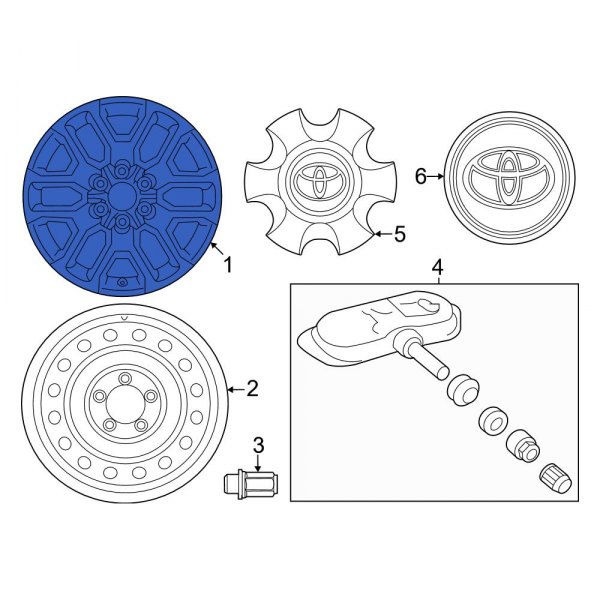Toyota OE 426110C310 - Wheel