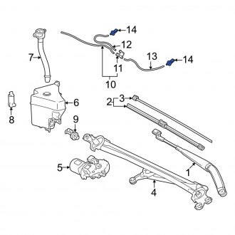 Toyota Tundra OEM Wiper Blade & Washer Parts | Motors, Arms — CARiD.com