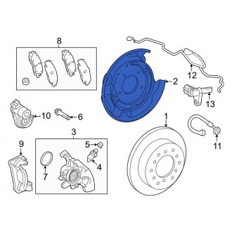 Toyota Tundra Brake Dust Shields & Backing Plates | CARiD