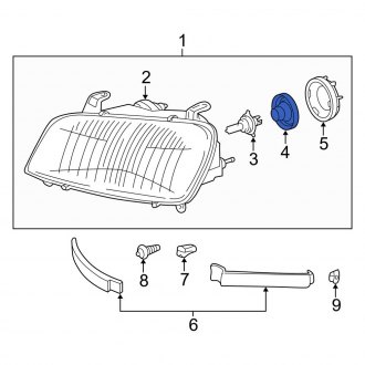 Toyota RAV4 OEM Headlight Components — CARiD.com