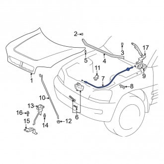 Toyota RAV4 Hood Release Cables & Handles — CARiD.com