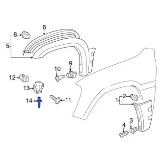 Toyota 4Runner OEM Fenders | Factory Front & Rear Fenders — CARiD.com