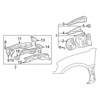 Toyota RAV4 Replacement Chassis Frames & Rails - CARiD.com