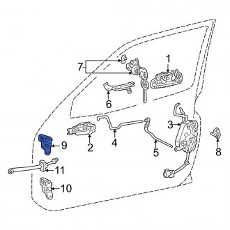 Toyota Land Cruiser Door Hinges, Pin & Bushing Kits | CARiD