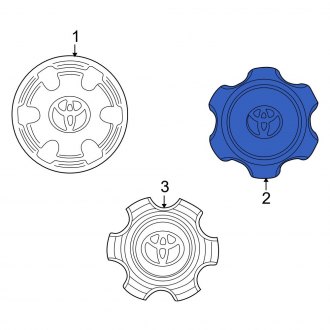 Toyota 4Runner OEM Wheel Center Caps | Emblems, Logos — CARiD.com