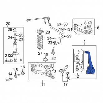 Toyota Tacoma Steering Knuckles, Spindles & Parts | CARiD