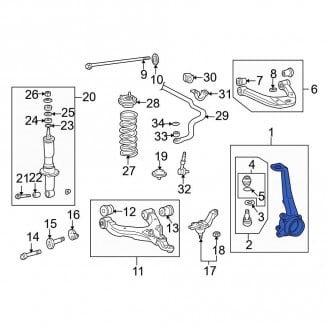 Toyota Tundra Steering Knuckles, Spindles & Parts — CARiD.com