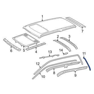 Toyota 4Runner Roof Seals & Moldings — CARiD.com