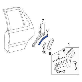 Toyota 4Runner Door Moldings - Side, Edge, Belt | CARiD