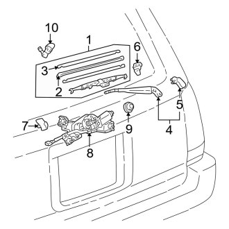 2002 Toyota 4Runner OEM Wiper Blade & Washer Parts | CARiD