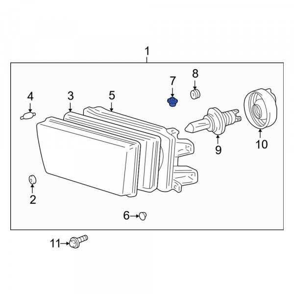 Toyota OE 9007510004 - Headlight Housing Nut
