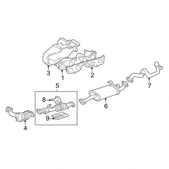 2000 Toyota 4Runner OEM Exhaust Parts - Systems, Tips | CARiD