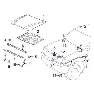 Toyota Land Cruiser Hood Locks & Hood Latches | CARiD