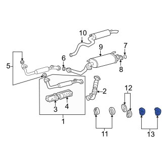 Toyota MR2 OEM Exhaust Parts | Systems, Tips, Pipes — CARiD.com