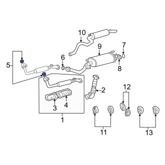 Toyota OEM Exhaust Parts | Systems, Tips, Pipes, Manifolds — CARiD.com