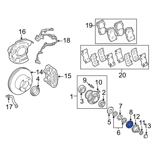 Toyota OE 4342260070 - Drive Axle Shaft Flange Gasket