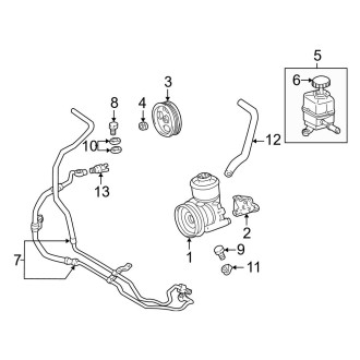 Toyota Land Cruiser Power Steering Reservoirs | Caps, Seals — CARiD.com