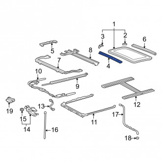 Toyota Land Cruiser OEM Roofs & Parts | Panels, Drip Rails — CARiD.com