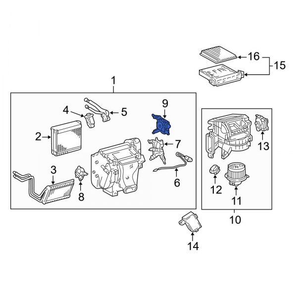 Toyota OE 8710635120 - HVAC Air Inlet Door Actuator