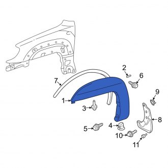 Toyota 4Runner Replacement Fender Moldings & Trim | CARiD