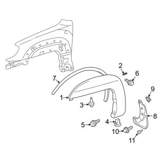 Toyota 4Runner Replacement Fender Seals | Front & Rear — CARiD.com