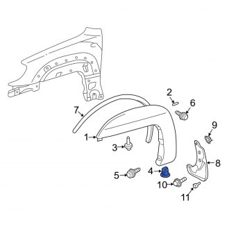Toyota FJ Cruiser OEM Fenders - Factory Front & Rear Fenders | CARiD
