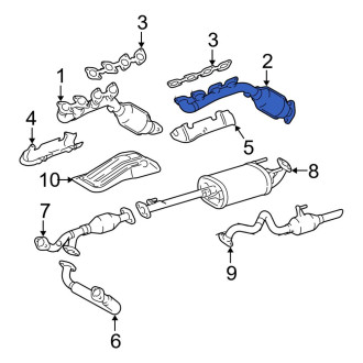 Toyota 4Runner OEM Exhaust Parts | Systems, Tips, Pipes — CARiD.com