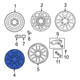 Toyota 4Runner OEM Wheels | Original Steel & Alloy Wheels — CARiD.com