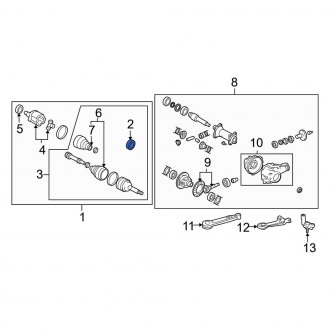Toyota OEM Driveline & Axle Parts | Hubs, CV-Joints — CARiD.com