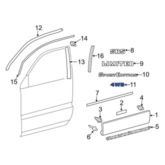 Toyota 4Runner OEM Doors & Parts | Shells, Panels, Armrests — CARiD.com