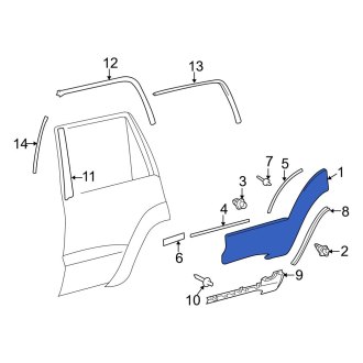 Toyota 4Runner Door Moldings - Side, Edge, Belt | CARiD