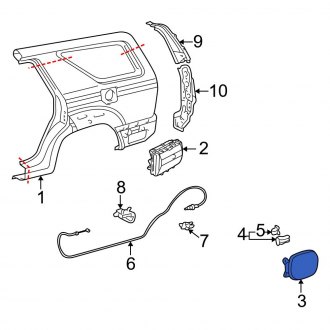 Toyota 4Runner OEM Quarter Panels & Parts - Rear & Front | CARiD