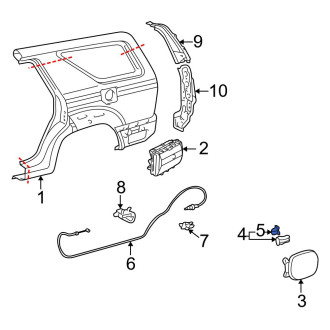 Toyota 4Runner OEM Quarter Panels & Parts | Rear & Front — CARiD.com