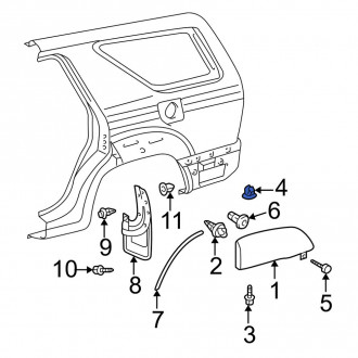 Toyota 4Runner Fender Support Braces & Hardware — CARiD.com