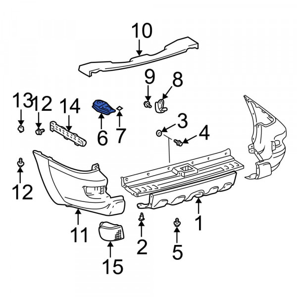 Toyota OE 5218560090 - Bumper Cover Bracket
