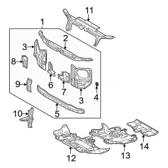 Toyota 4Runner OEM Header Panels & Parts | CARiD