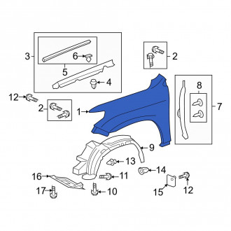 Toyota Land Cruiser Replacement Fenders & Components – CARiD.com