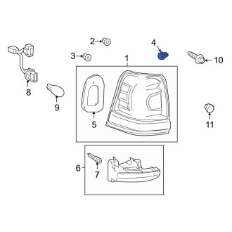 Toyota Land Cruiser OEM Tail Lights | LED, Fiber Optic — CARiD.com