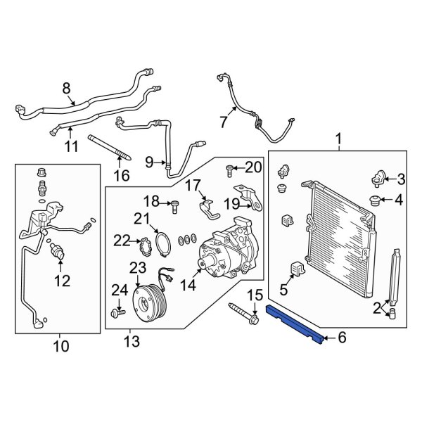 Toyota OE 8857860480 - A/C Condenser Seal