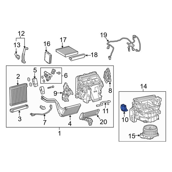 Toyota OE 8710633270 - HVAC Air Adjustment Control Motor
