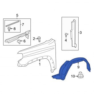 Toyota 4Runner Inner Fenders | Wells, Liners, Shields — CARiD.com
