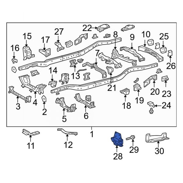 Toyota OE 5190935011 - Trailer Hitch