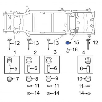 Toyota 4Runner Chassis Frames Hardware - Clips, Plugs | CARiD