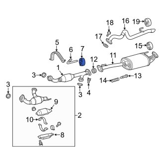 Toyota FJ Cruiser OEM Exhaust Parts - Systems, Tips, Pipes | CARiD