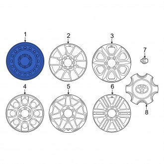 Toyota 4Runner OEM Wheels - Original Steel & Alloy Wheels | CARiD