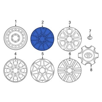 Toyota 4Runner Factory Steel Wheels — CARiD.com